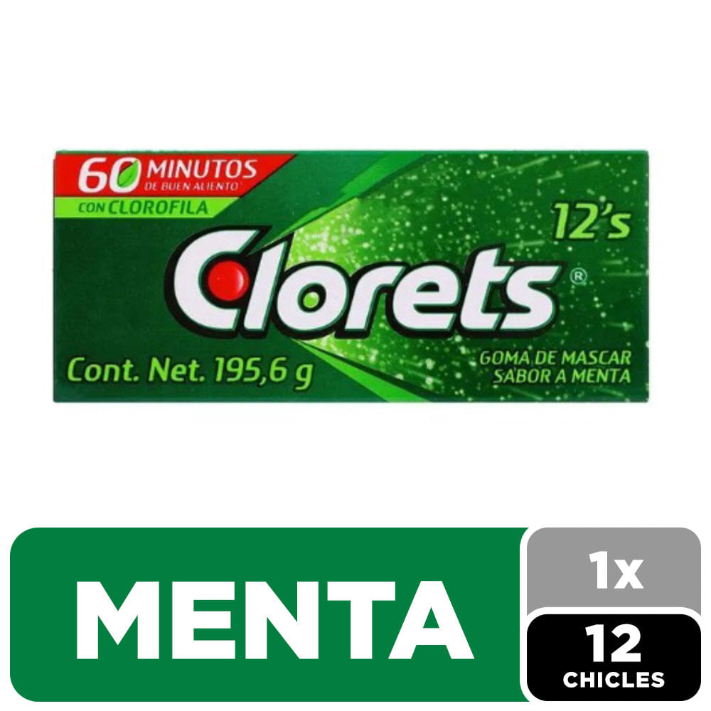 Clorets 12 unidades - Tienda Mondelez