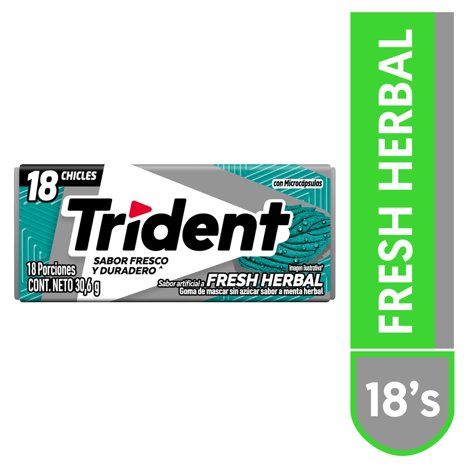 Trident Fresh Herbal 18 unidades - Tienda Mondelez