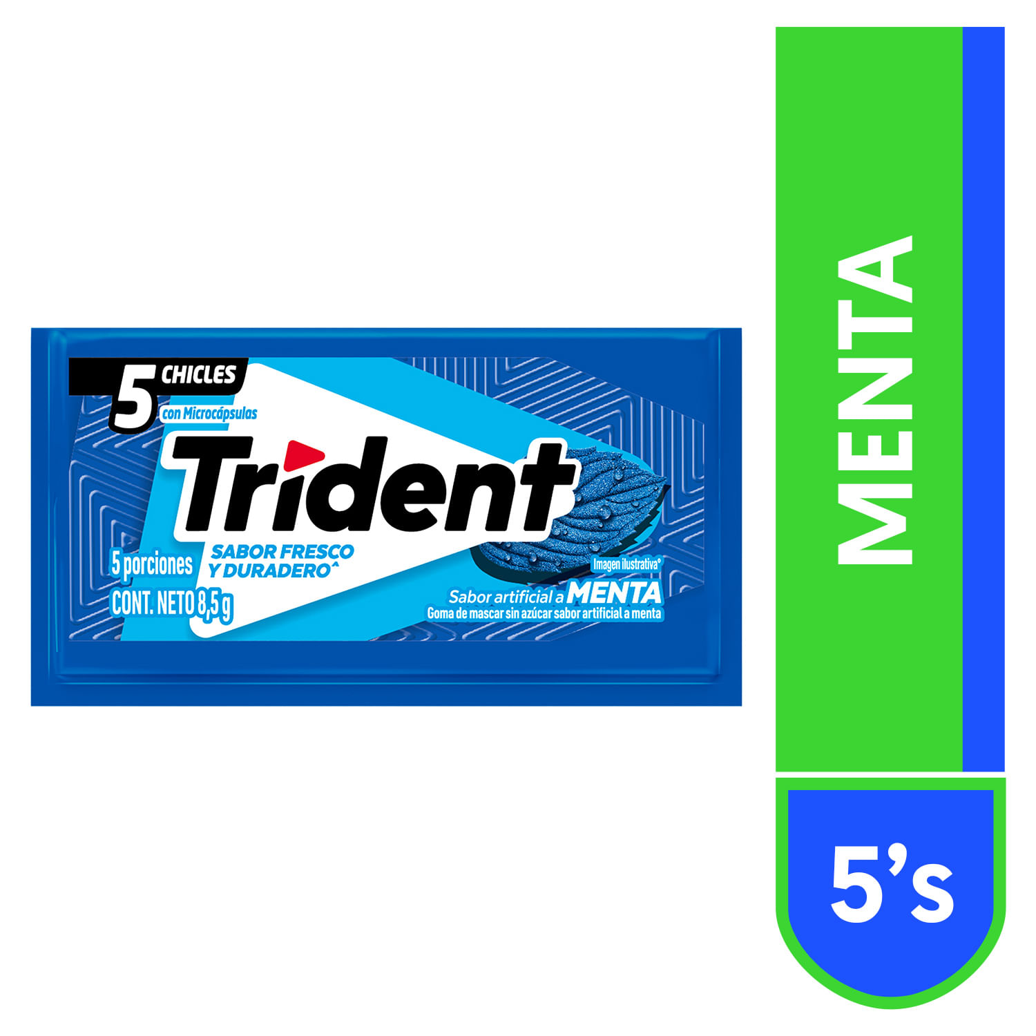 Trident Menta 5 unidades - Tienda Mondelez