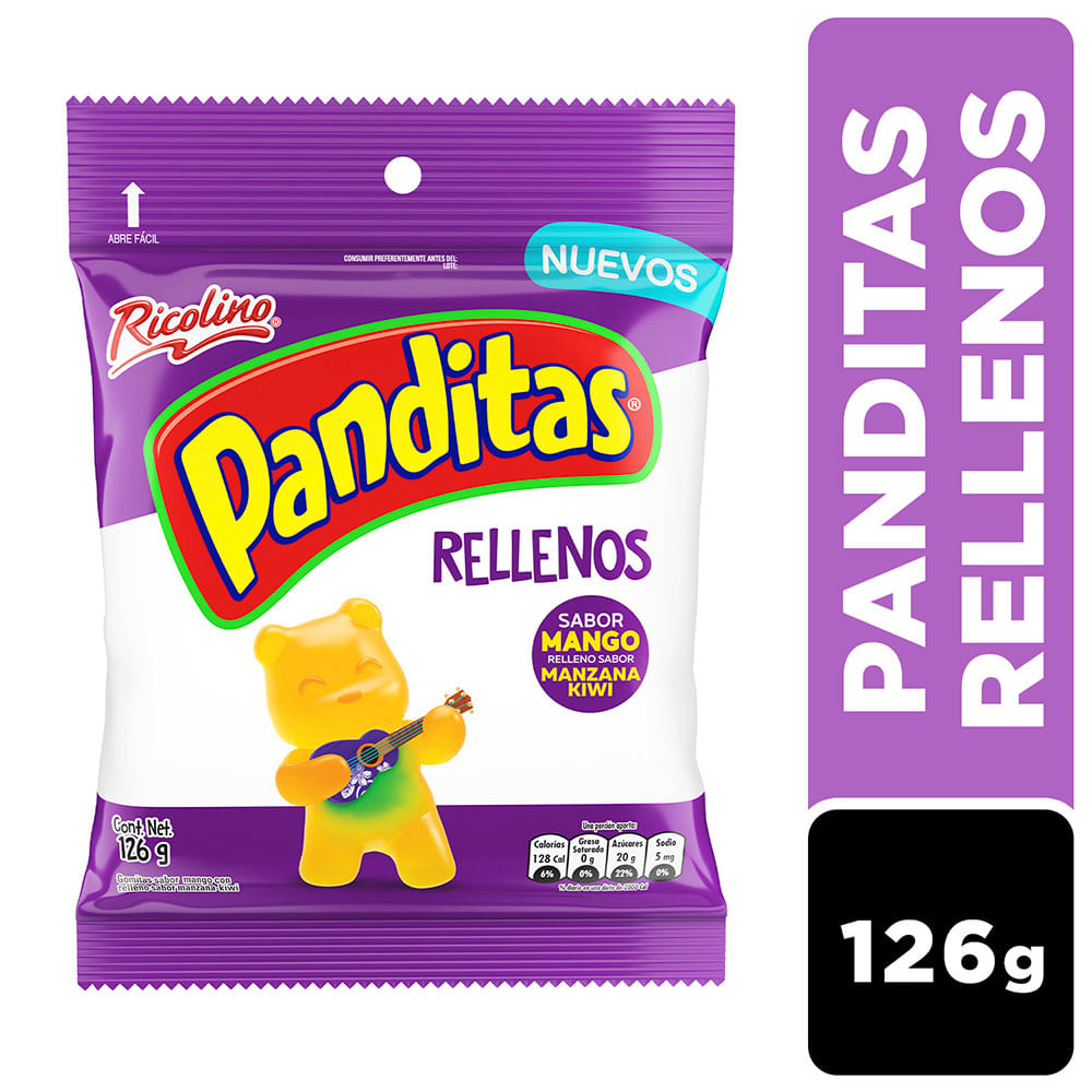 Ricolino Gomitas Panditas Rellenos 125g - Tienda Mondelez